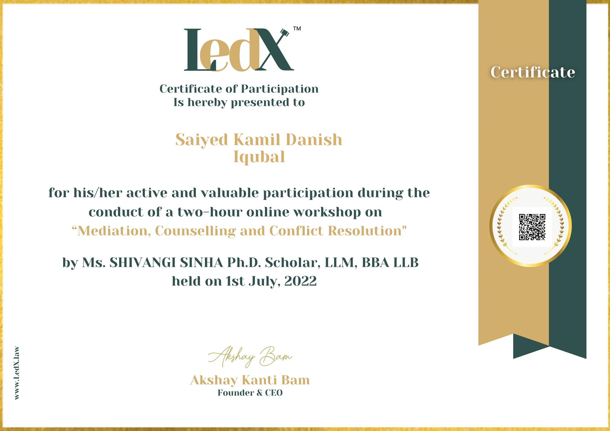 Advocate Kamil Saiyed - Founder & CEO at AK LEGAL CONSULTANTS | LinkedIn