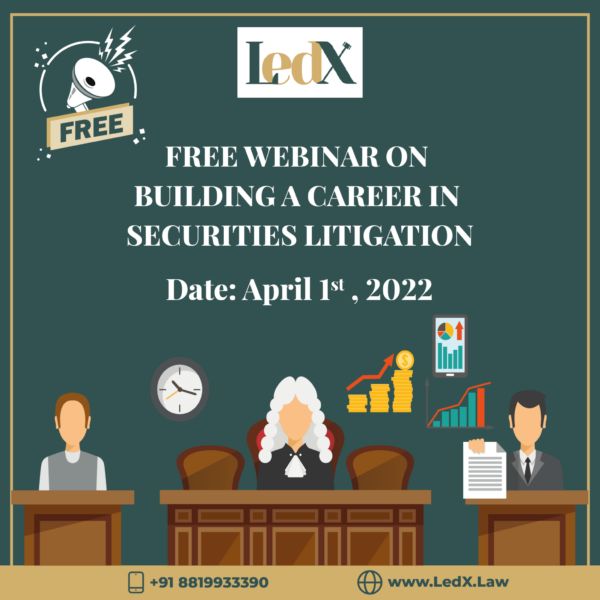 Webinar On Career In Securities litigation – Classroom | Ledx